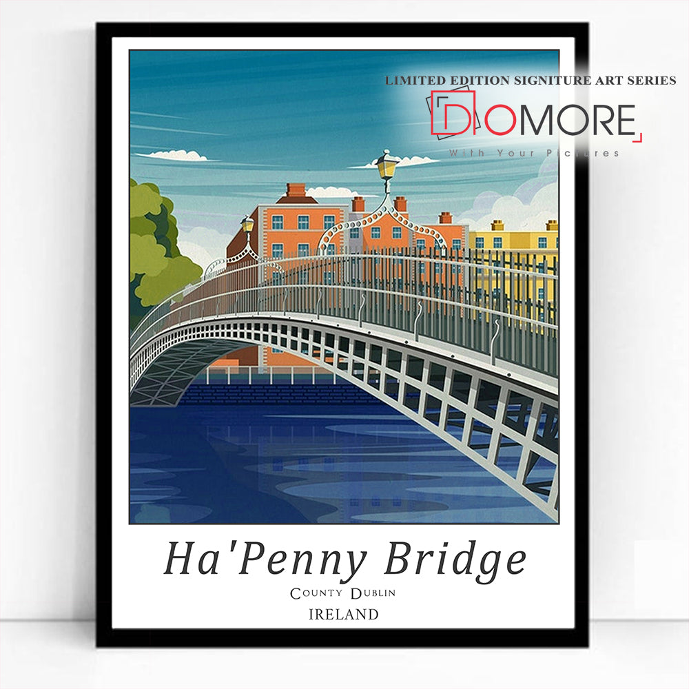 Ha penny Bridge Impressions Canvas Art Domore ie Do More With Ha penny Bridge Impressions Canvas Art Domore ie Do More With